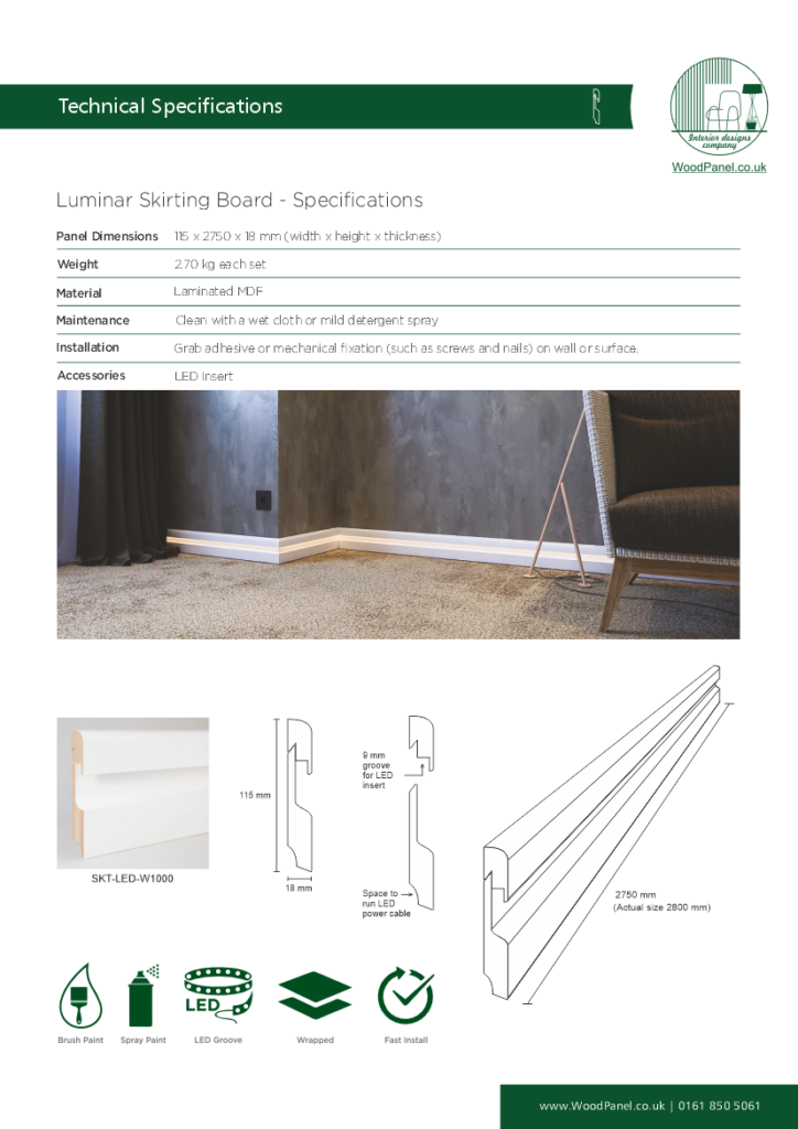 Luminar Skirting Board - Transform Your Walls into Works of Art ...