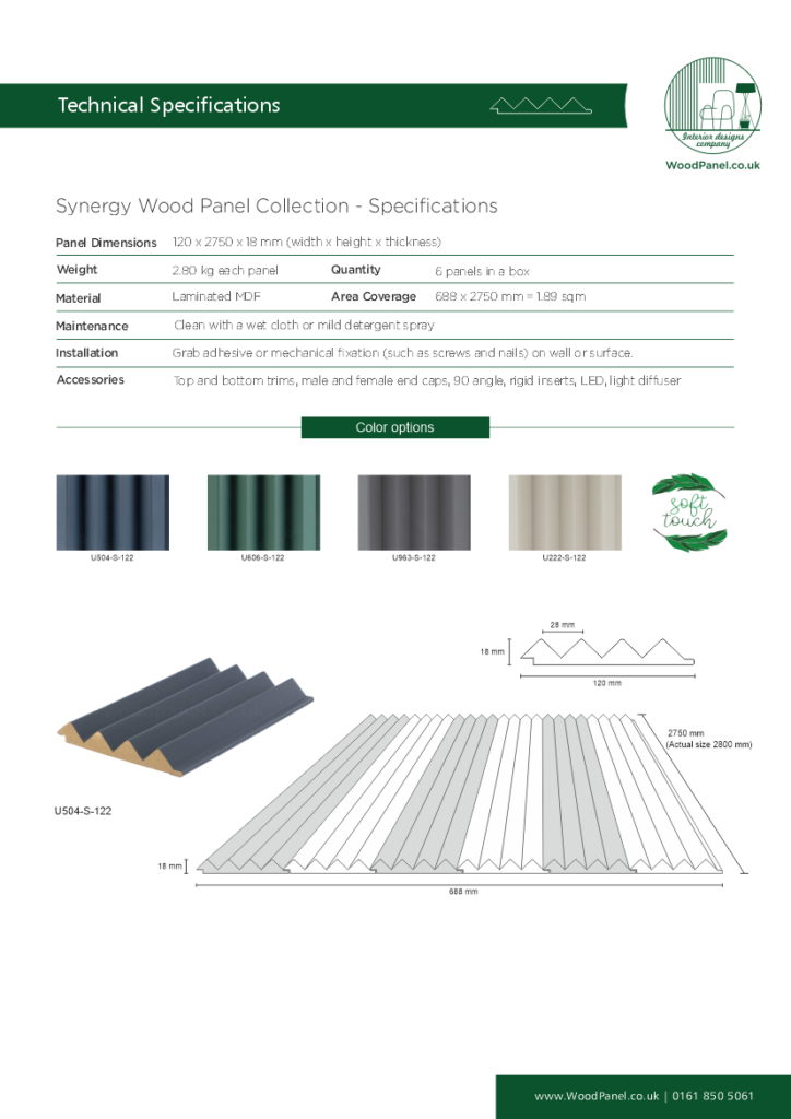 Synergy Wood Panel - Diamond Grey - Transform Your Walls into Works of ...